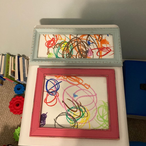 Fun Kids Artwork Display, Colorful Pictures Frames, Assorted Open ...