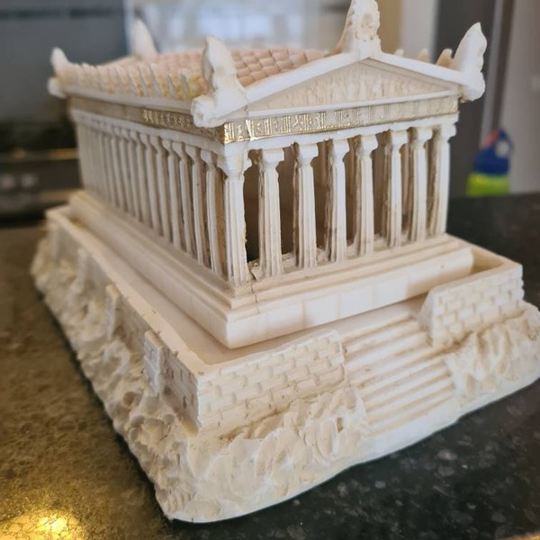 Parthenon Temple of Greek Goddess Athena Acropolis Athens Statue ...