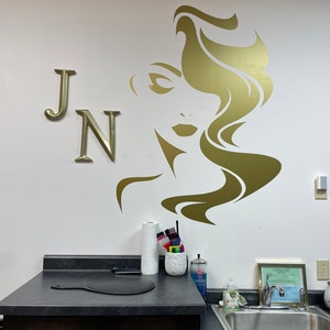Hair Salon Wall Window Decal Sticker Hair Stylist Hair Tools | Etsy