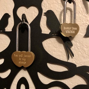 Lovelocks Tree of Life petite Table Top Love Locks Wedding Unity ...