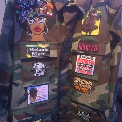 Beautiful Black Queen of Hearts , Iron on Patch Embroidery Patch, Size ...