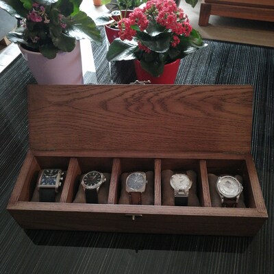 Men's Valet Watch Case Valet Box Watch Box for Men - Etsy