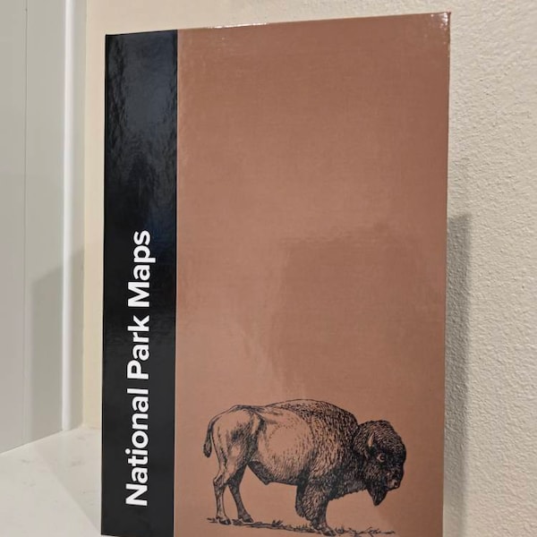 National Park Map Binder - Etsy