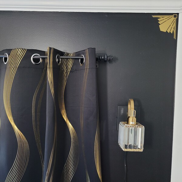 Art Deco Corner Fan 2 Corner Decoration Wall Stickers 135mm 25-24 - Etsy