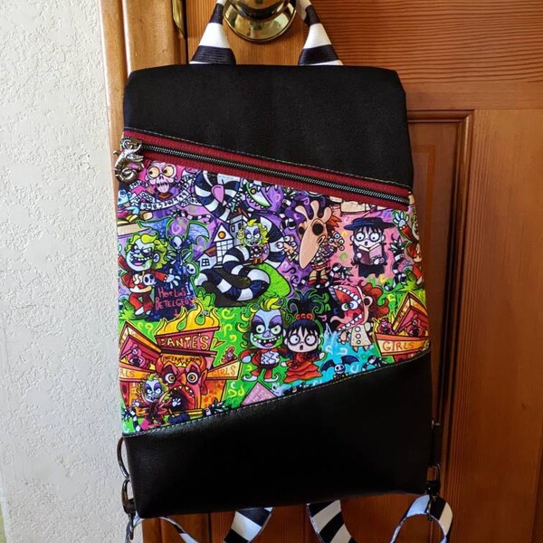 PDF Pattern Download | "april" Slim Backpack / Sling Bag | Front Zipper ...