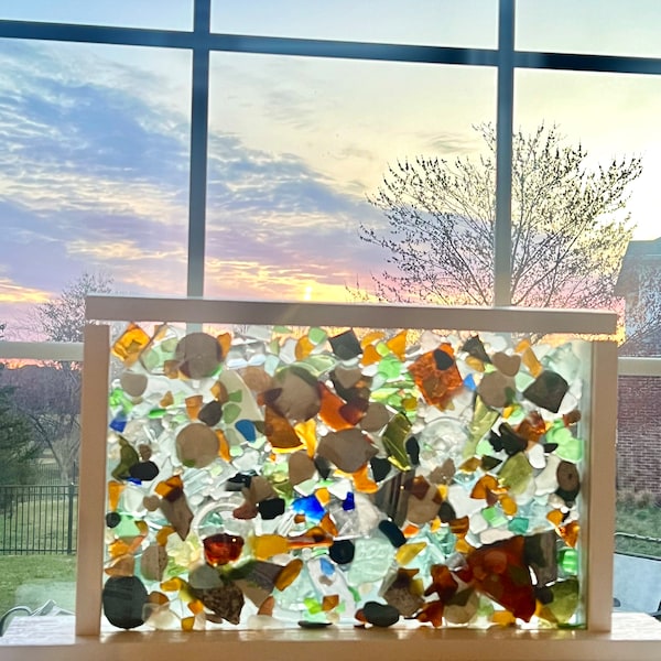 Wanderer Stand up Sea and Beach Glass Display Window - Etsy