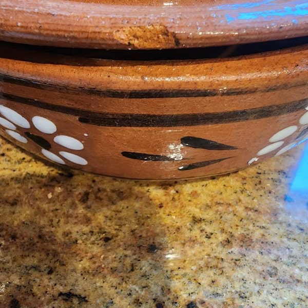 Olla De Barro Grande Large Bean Pot W Lid Mexican Bean Pot Olla ...