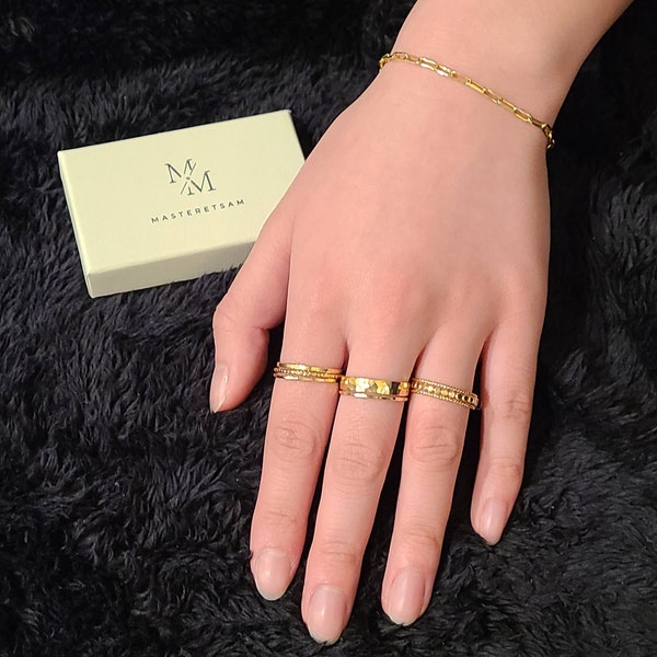 600-25 14K Yellow SOLID Gold Ring, Pattern Ring, Width--2.5mm - Etsy