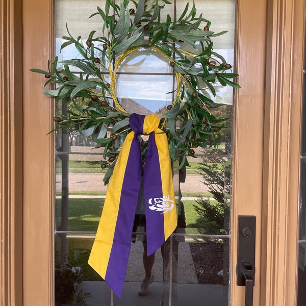 RED WHITE GINGHAM Wreath Sash, Wreath Sash, Wreath Sash, Door Hanger ...