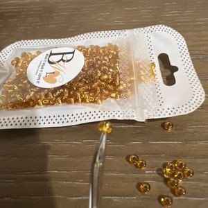 Small Gold Loc Sprinkle Beads, Braid Jewelry Dreadlock Accessories ...