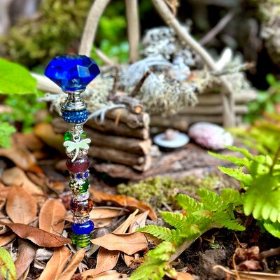 Beautiful Beaded Cross Garden Stake - Etsy