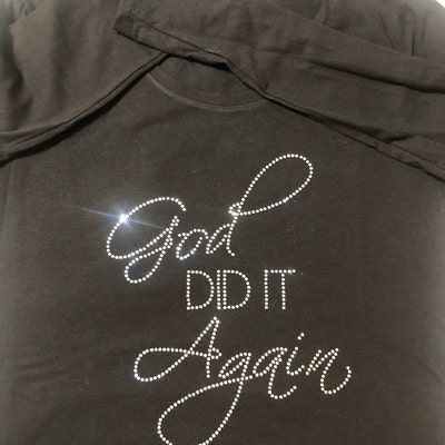 Faith Rhinestone Transfer Template Pattern Stencil DOWNLOAD god Did It ...