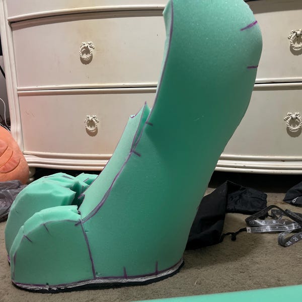 DIGITAL Digitigrade Fursuit Feet Paws Pattern for Fursuits - PDF ...