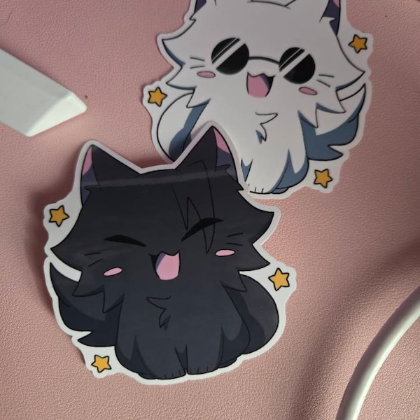 Dandadan Neko Chibi Stickers - Etsy