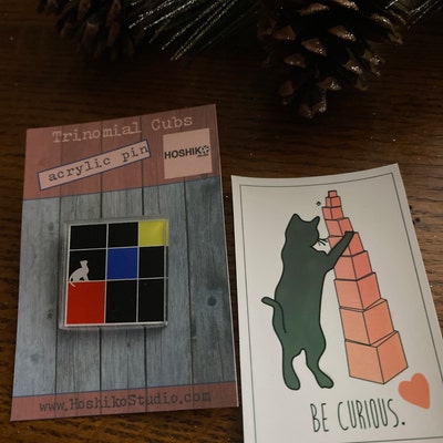 Cats in the Classroom Vinyl Sticker Pack Set of Adorable Montessori ...