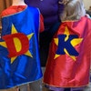 Personalized Double-sided Cape With Emblem/initial, Mask, Cuffs and ...