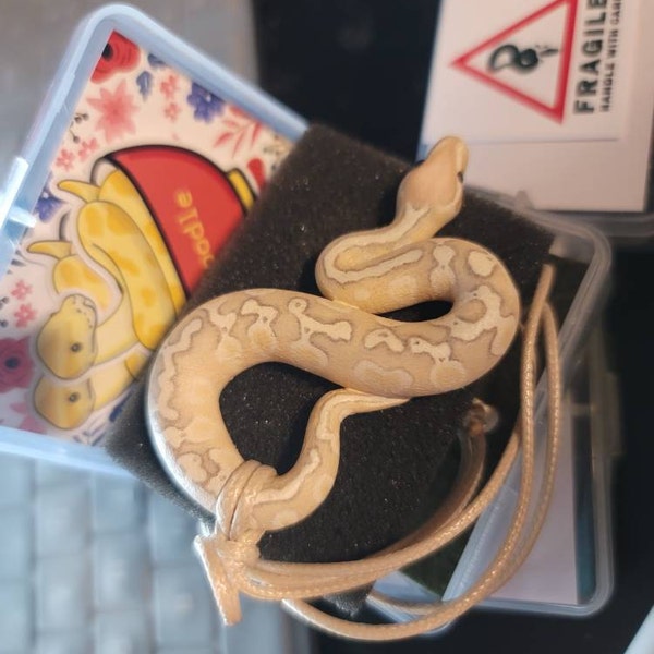Customizable Ball Python Miniature / Figure / Sculpture / Necklace ...