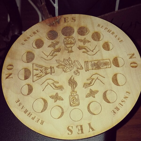 Divining Board With Moon Phases Unique Witch Board for Spirituality ...