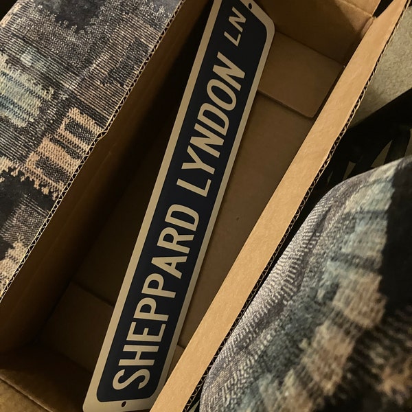 Custom Metal Street Sign, Custom Your Text Street Road, 4" X 18 ...