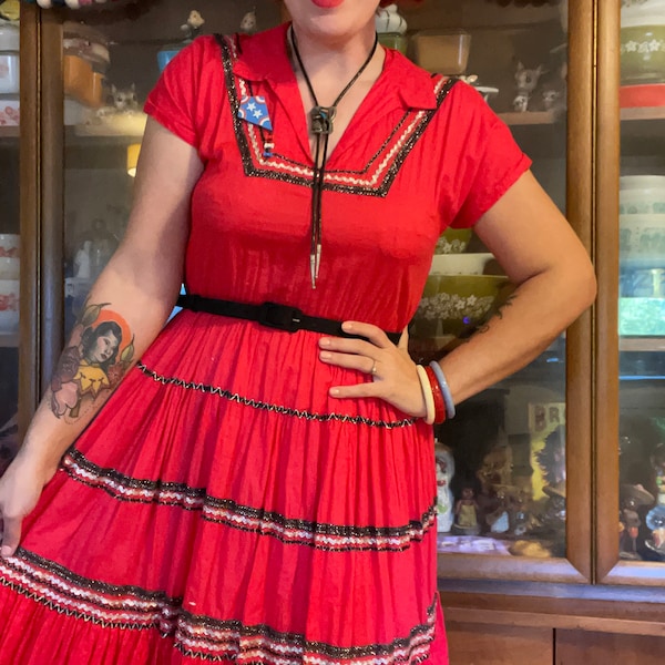 1950s Dress / 50s Dress / 1950s Fit and Flare / 1950s Fit and Flare ...