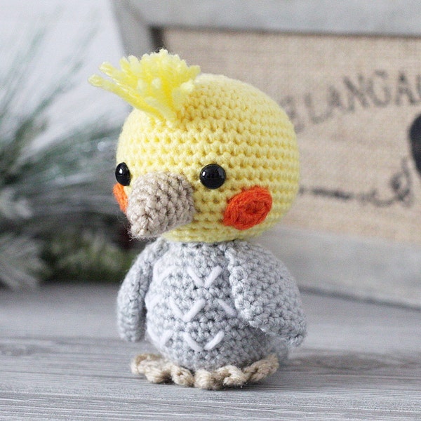 PATTERN: Cooper the Cockatiel Crochet Cockatiel Pattern Amigurumi ...