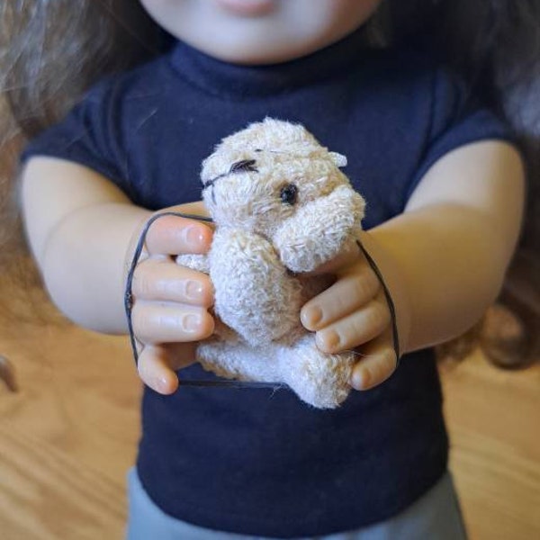 Miniature Stuffed Puppy Mini Plush Dog Doll Accessory Dollhouse Pet ...