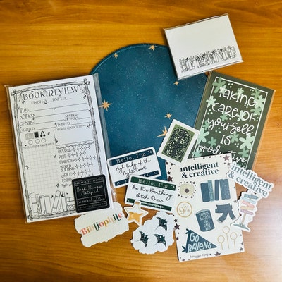 Book Review Notepad 5x8 Black and White Reading Notepad Bullet Journal ...