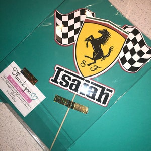 Ferrari cake topper | Etsy