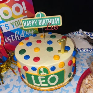 Happy Birthday Street Sign Personalized Happy Birthday Cake Topper ...