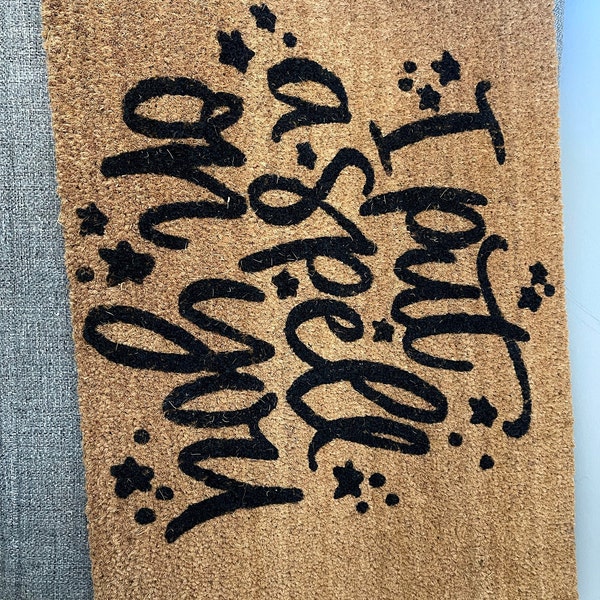 I Put A Spell on You Doormat / Witch Decor/ Halloween / Funny Door Mat ...