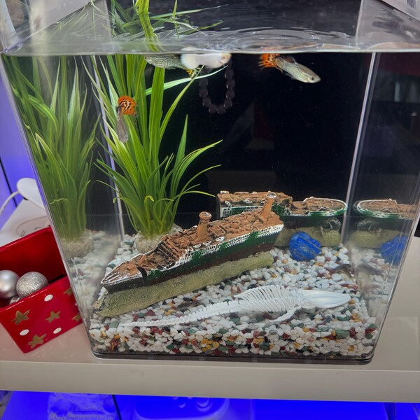 Titanic Wreck Fish Tank Decoration - Etsy