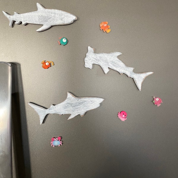 Sea Creature Magnets Tin Frosted Magnets Fridge Magnets Kawaii Magnets ...