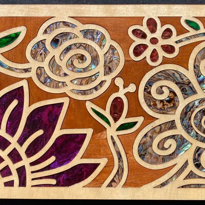 Floral Laser Cut File, Floral Spring Wall Art Laser Cut File, Instant ...