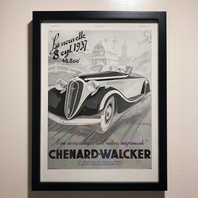 Waterman Fountain Pen Poster, Original Vintage Ad, French Magazine ...