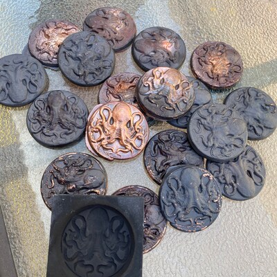 Graphite Casting Mold Double-sided Cursed Aztec Pirate Coin - Etsy