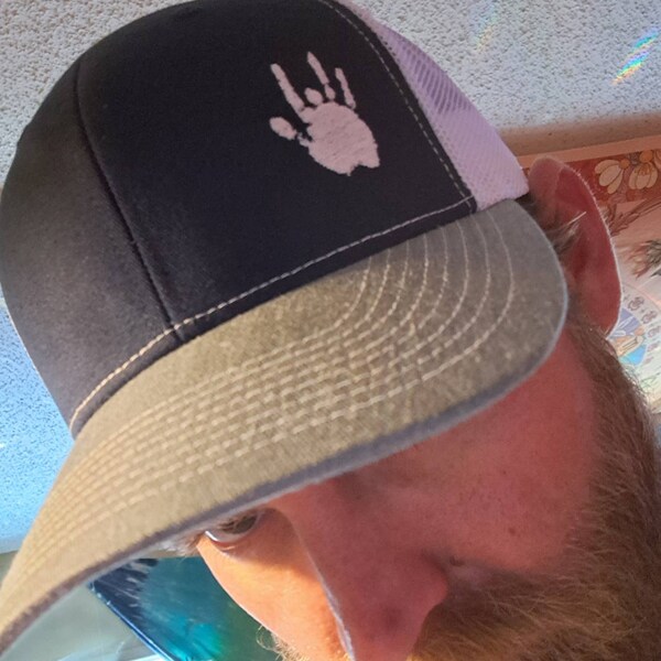 Purple Jerry Hand 7-panel Snapback Hat - Etsy