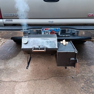 Baby Smoker BBQ Pit Grill With Square Firebox-heavy Steel Fully ...