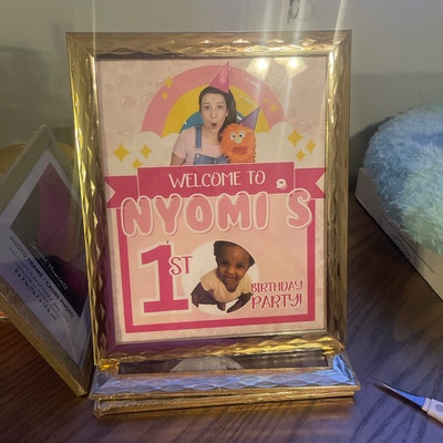 Ms. Rachel First Birthday Milestone Poster Ms. Rachel Editable Birthday ...