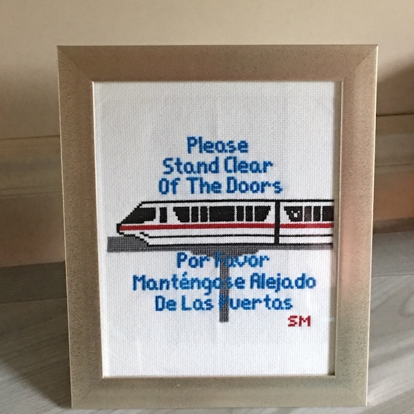 Monorail Cross Stitch - PDF Pattern - Etsy