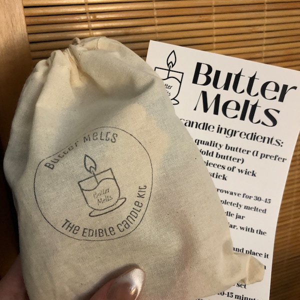 DIY Edible Butter Candle Bundle Kit, Unique Food Gift, Dinner Party ...