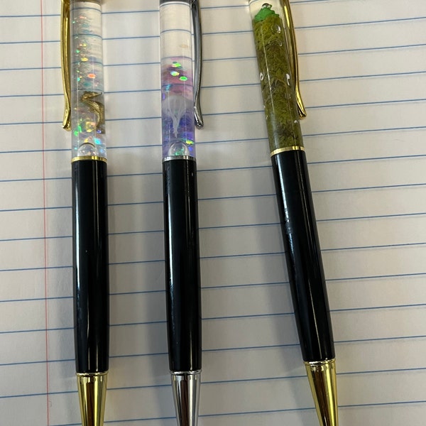 Jellyfish Float Pen, Floating Pen, Liquid Glitter Pen, Gift for Her ...