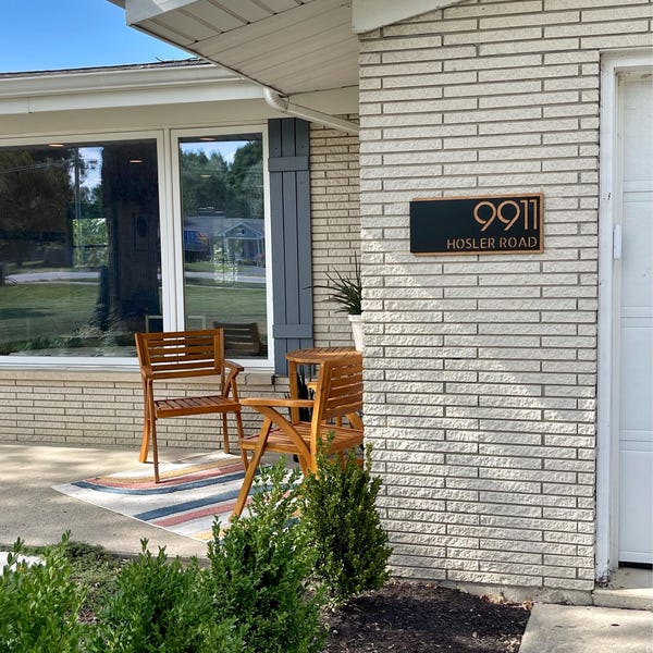 Custom Modern Address Sign Vertical and Horizontal House Numbers - Etsy