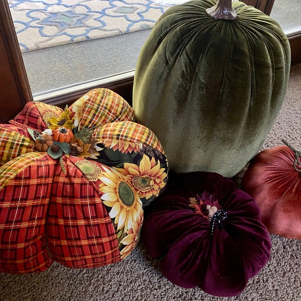 Fabric Pumpkin Patch PDF Pattern - Etsy