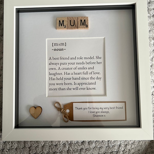 Personalised Mum Frame. Mother Meaning Frame. Mother’s Day Gift. - Etsy UK