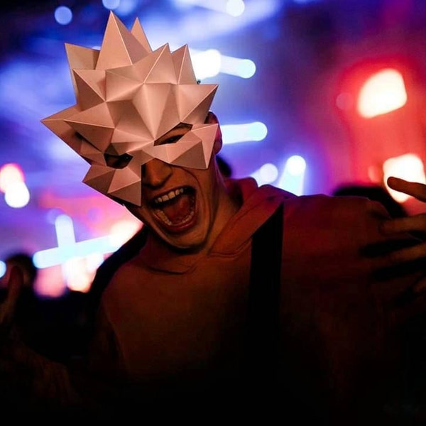 BLAST Mask - Easy Low-poly Polygon Mask PDF Download - Etsy