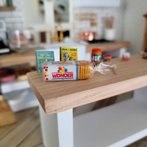 Dollhouse Miniature White Bread Loaf for Dollhouse - Handcrafted ...