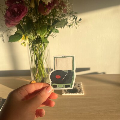 Record Player Sticker - Etsy