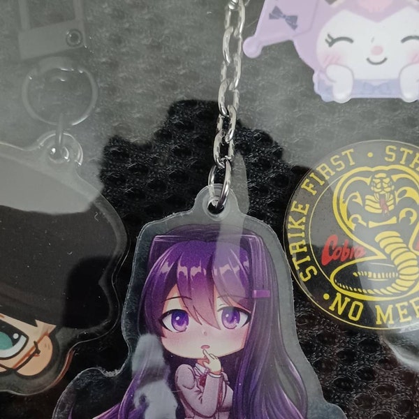 Doki Doki Literature Club Charms DDLC Keychains Monika Charm Natsuki ...