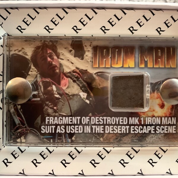 Iron Man Production Used Destroyed Mk1 Suit Fragment Mini Display - V2 ...