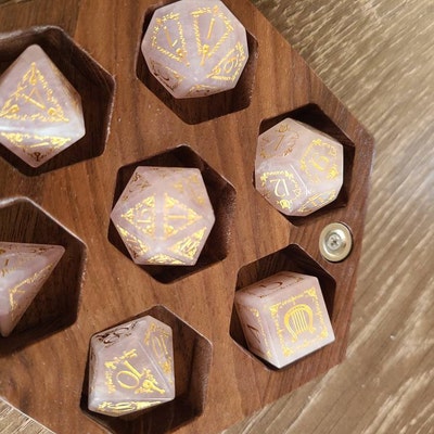 Dnd Dice Set Obsidian Set Raised Dice for Dungeons and Dragon, RPG Game ...